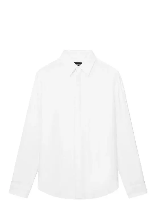 Giorgio Armani Silk Twill Shirt - White