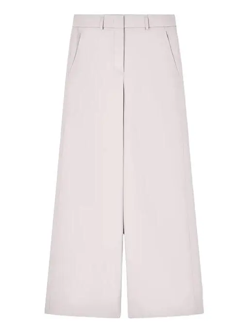 Giorgio Armani Virgin Wool Wide Leg Trousers - Black / White / Pink / Gray