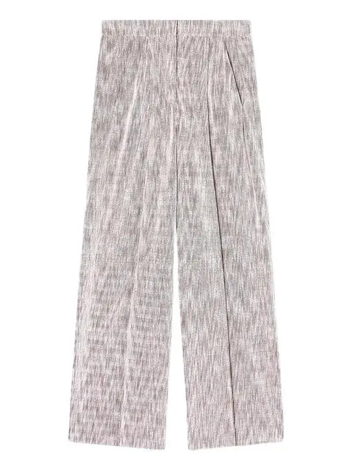 Giorgio Armani Chevron Jersey Trousers With Pleats - Brown