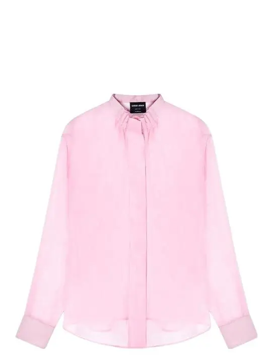 Giorgio Armani Silk Creponne Shirt - Pink