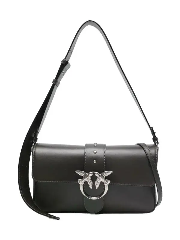 Pinko Love One Shoulder Bag With Diamond Cut Buckle - Green