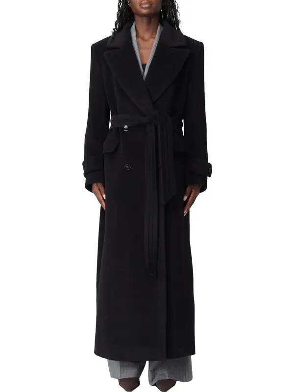 Tagliatore Tailored Long Coat - Black
