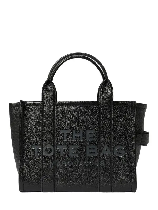 Marc Jacobs The Small Tote Bag In Grained - Black