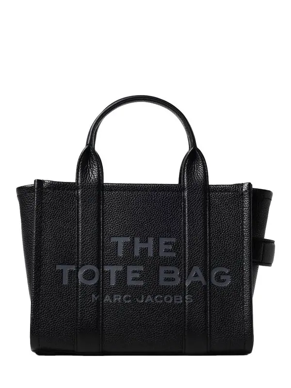 Marc Jacobs The Small Tote Bag In Grained - Black