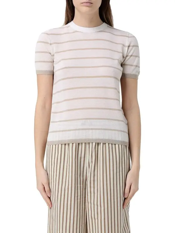 Max Mara Striped T-shirt - Beige