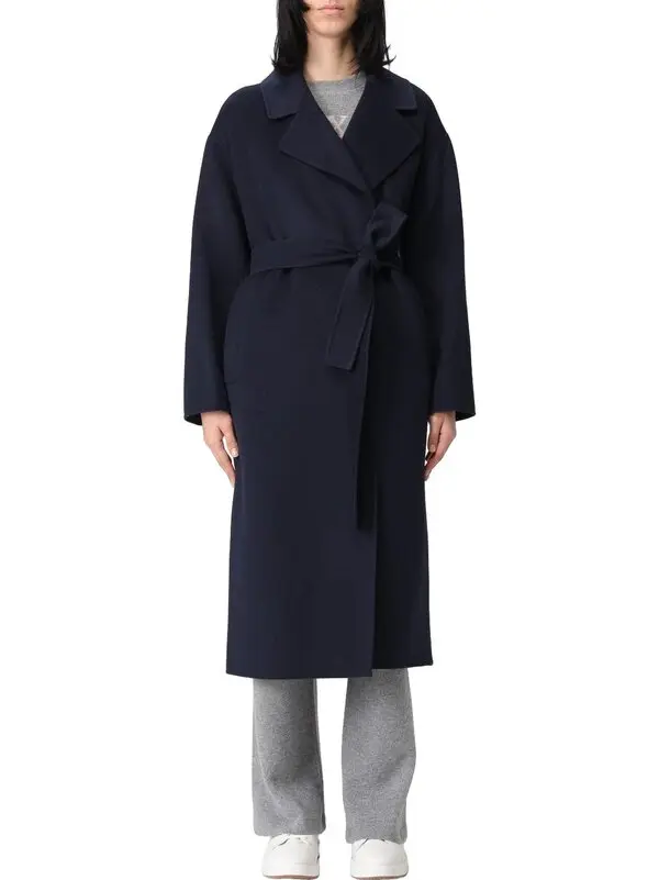 Max Mara Belted Coat - Blue