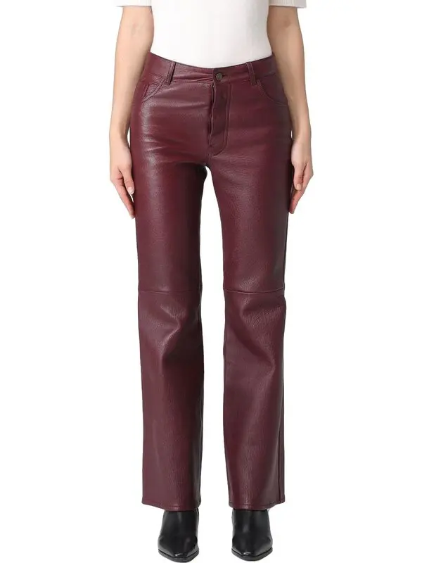 Chloé Trousers - Burgundy