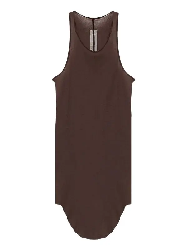 Rick Owens Basic Rib Tank - Brown