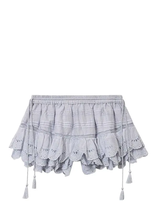 MARANT ETOILE Puria Cotton Shorts - Sky Blue