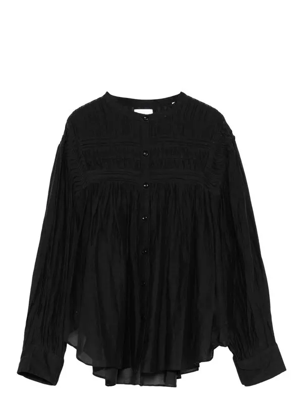 MARANT ETOILE Plalia Cotton Shirt - Black