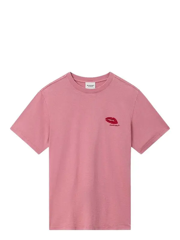MARANT ETOILE Zewel Cotton T-shirt - Pink