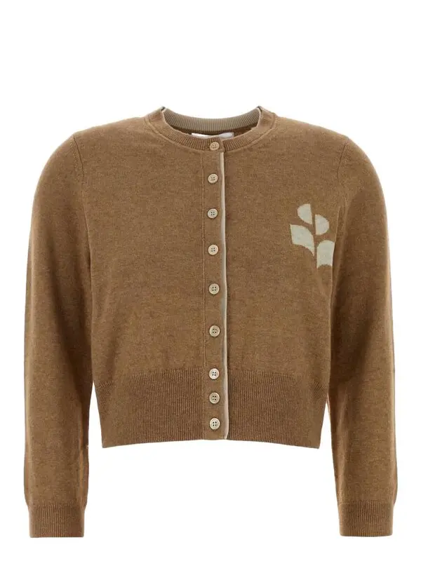 MARANT ETOILE Lona Wool And Cotton Cardigan - Beige