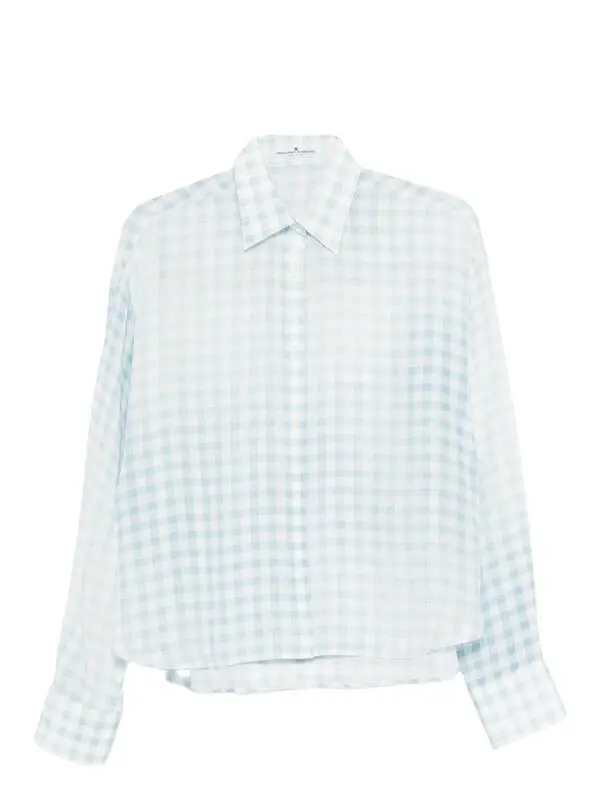 Ermanno Scervino Silk Shirt - Sky Blue
