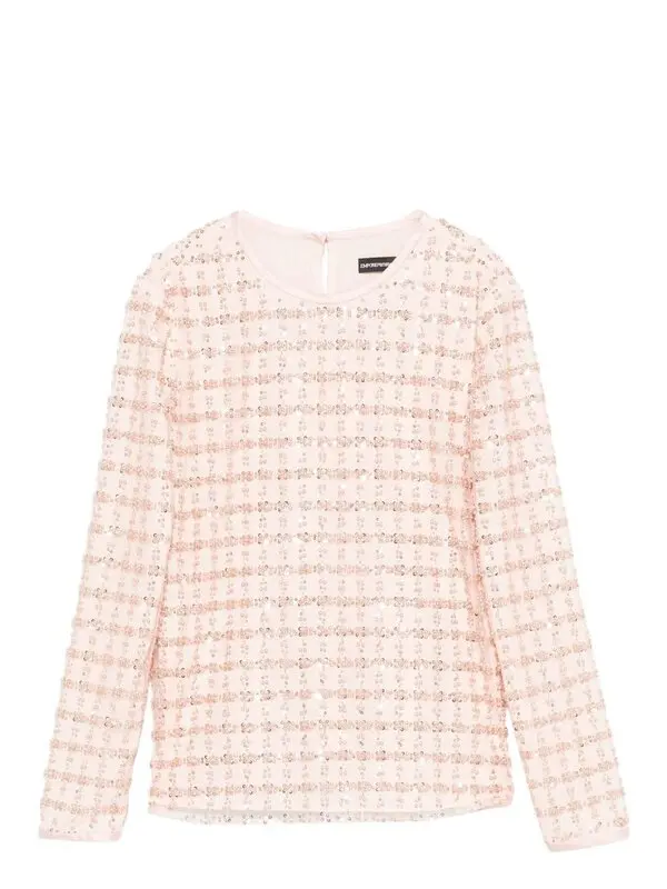 Emporio Armani Embroidered Top - Pink