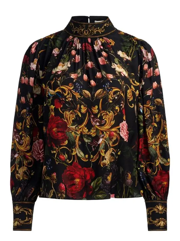 Alice + Olivia Marion Blouse - Black