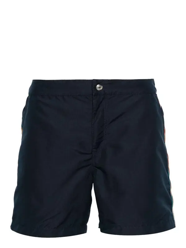 Paul Smith Striped Swim Shorts - Blue