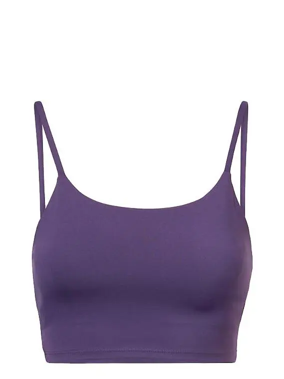 ADANOLA Ultimate Tank Stretch-jersey Bralette - Dark Plum