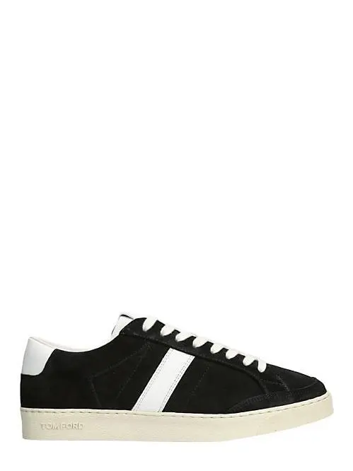 TOM FORD Terence 2.0 Suede Trainers - Blk/white