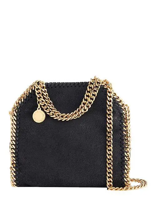 Stella McCartney Falabella Tiny Faux-leather Tote - Black