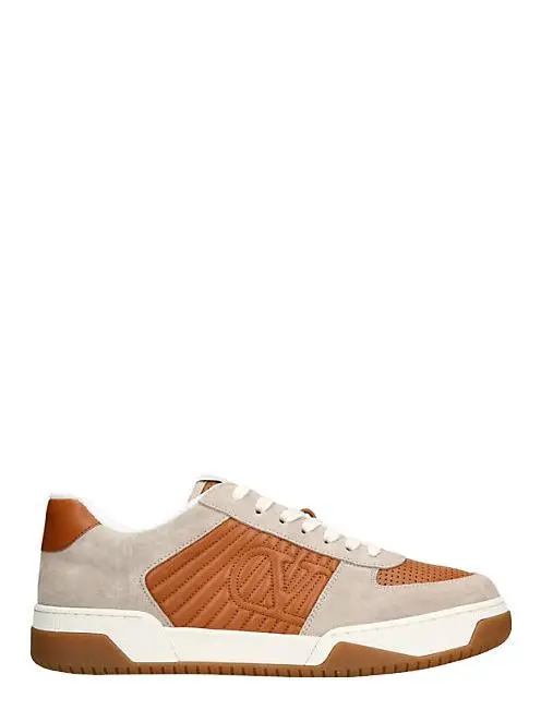 Valentino Garavani Sparry Leather Trainers - Tan Comb
