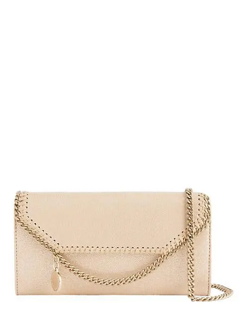 Stella McCartney Falabella Wallet-on-chain Crossbody Bag - Gold
