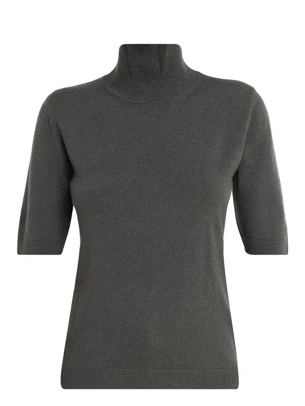 Max Mara Turtleneck Wool Sweater - Moss Green