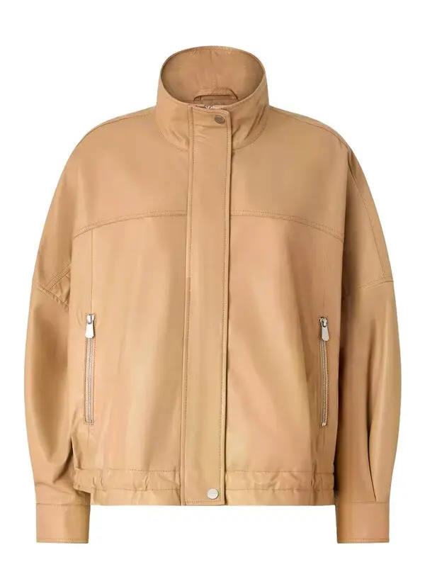 Pinko Leather Jacket - Neutrals