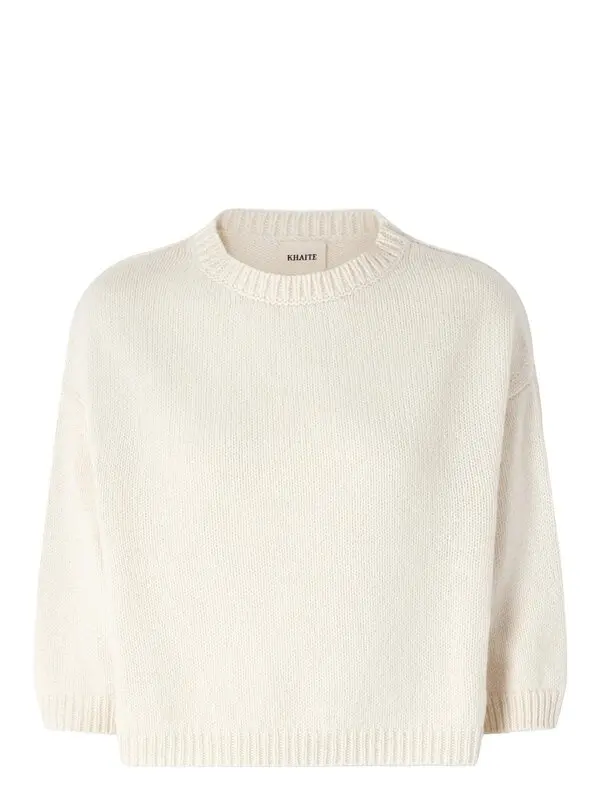 Khaite Sabina Cashmere Sweater - Neutrals