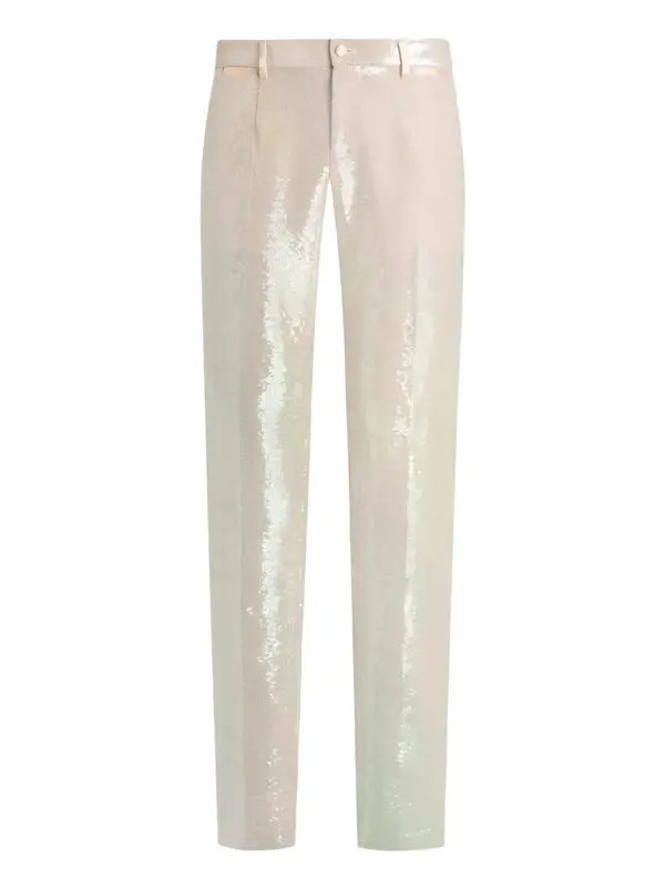 Dolce & Gabbana Sequin-embellished Trousers - Neutrals