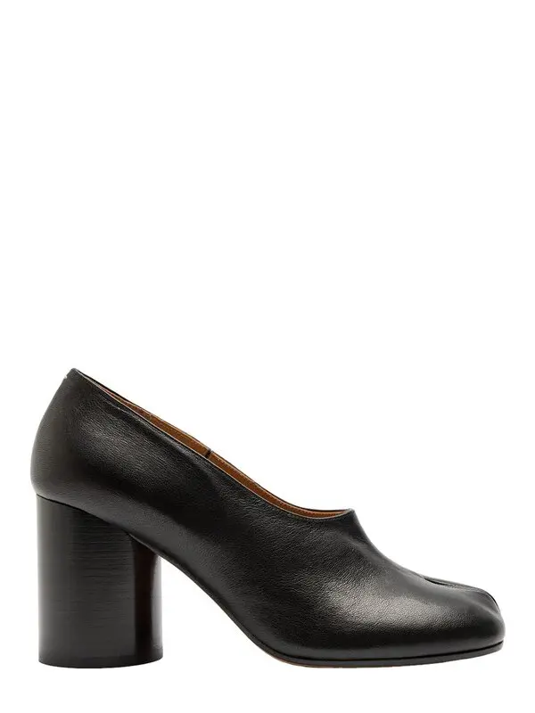 MAISON MARGIELA Tabi Grained Leather Pumps - Black