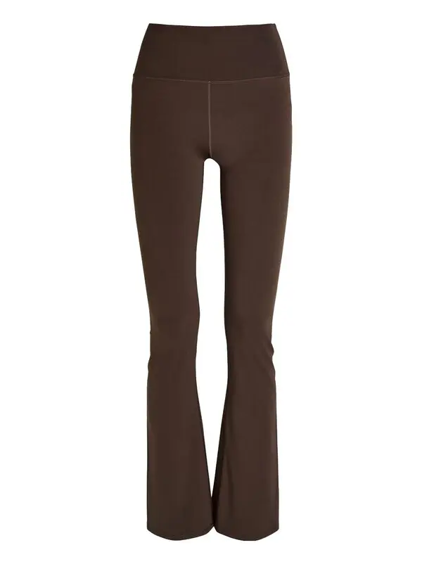 Vuori All The Feels Flared Stretch-jersey Leggings - Brown