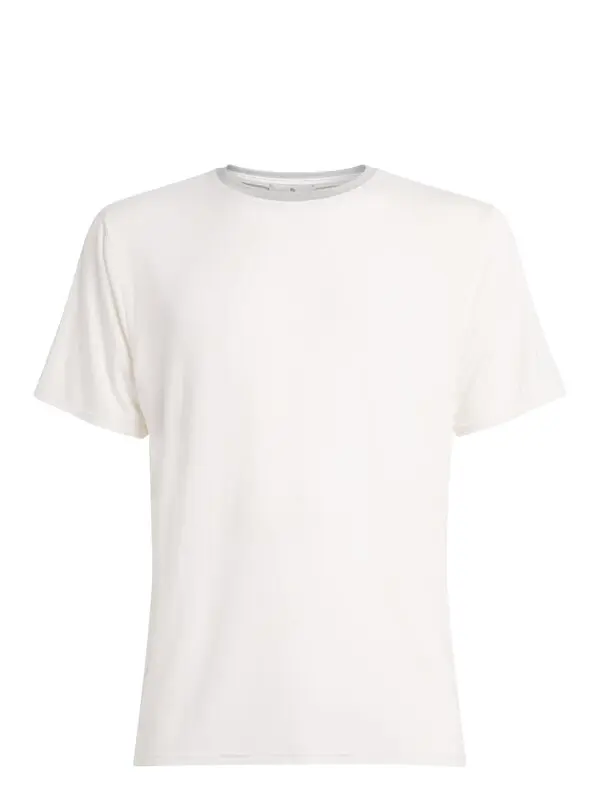 HOMEBODY Contrast Trim Lounge T-shirt - White