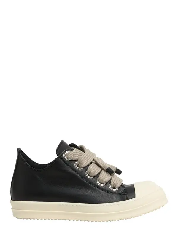 Rick Owens Leather Jumbo Low-top Sneakers - Beige