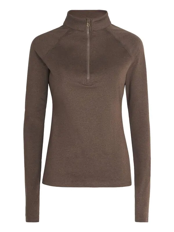 Varley Always Warm Half-zip Base Layer Top - Brown