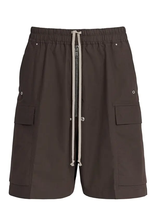 Rick Owens Bela Cargo Shorts - Brown