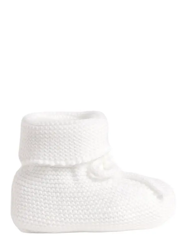 PAZ RODRIGUEZ Cotton-cashmere Booties - White