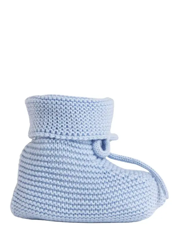 PAZ RODRIGUEZ Cotton-cashmere Booties - Blue