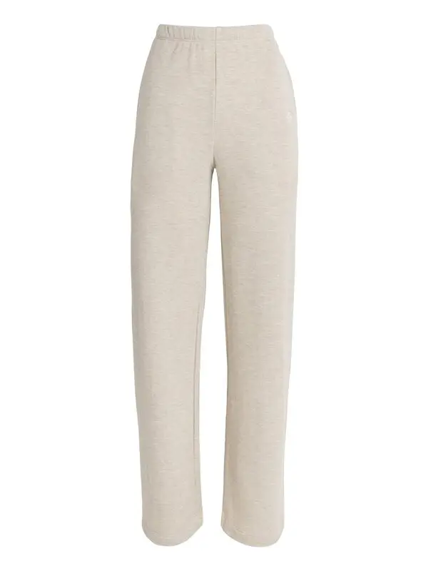 Eterne Cotton-blend Wide-leg Sweatpants - Beige