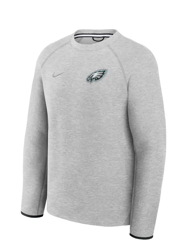 Nike Philadelphia Eagles Tech Fleece Nfl Pullover Crew - Grey
