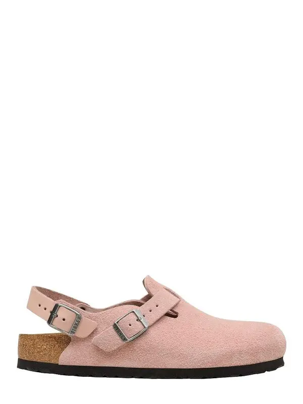 BIRKENSTOCK Tokio Suede Clogs - Pink Clay