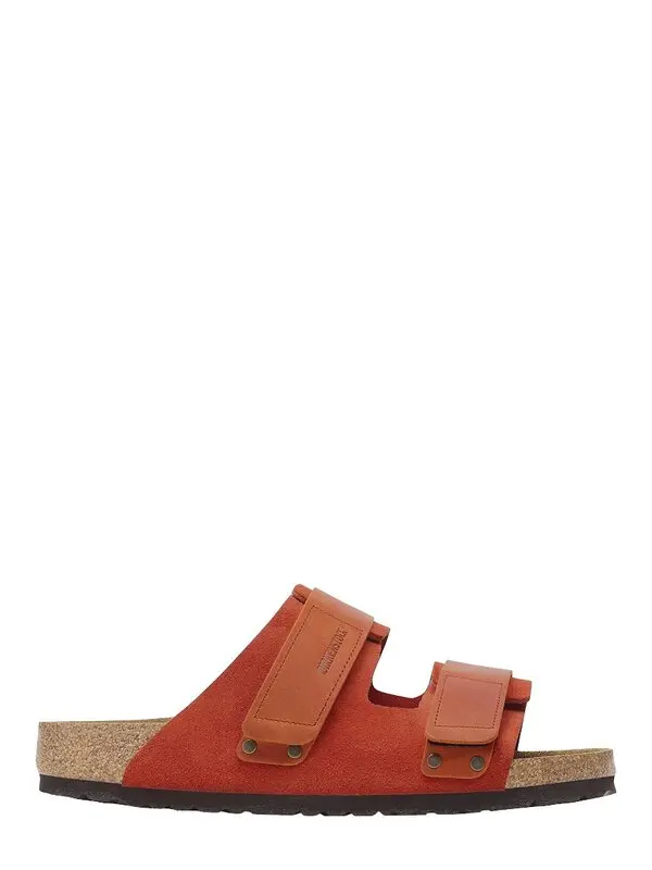 BIRKENSTOCK Uji Nubuck Sandals - Rust Brown