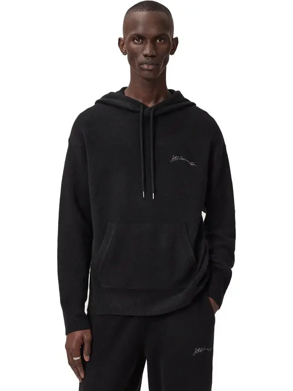 ALLSAINTS Odessa Embroidered Hoodie - Black