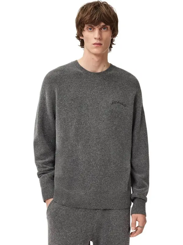 ALLSAINTS Odessa Embroidered Sweater - Grey