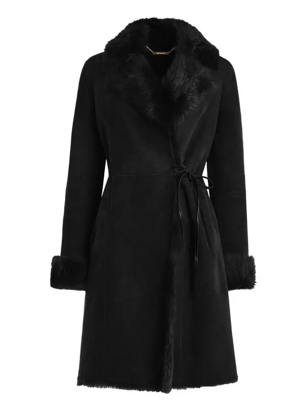 Nour Hammour Joni Midlength Coat - Black
