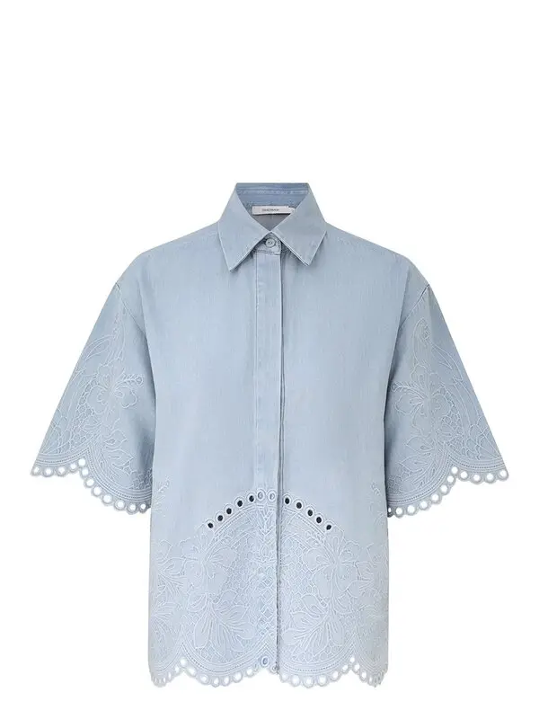 Zimmermann Daylight Denim Shirt - Light Blue