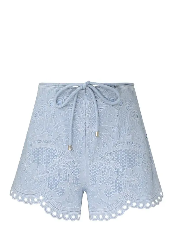 Zimmermann Daylight Denim Shorts - Light Blue