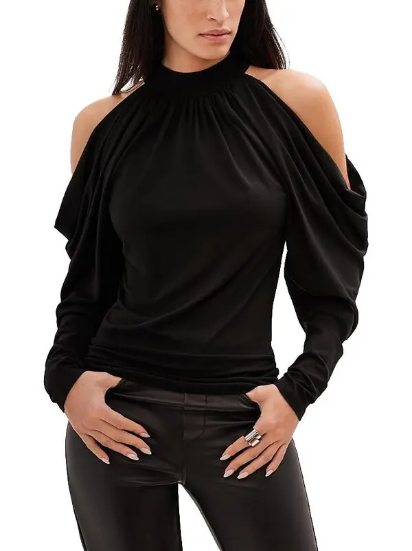 MARCELLA Perry Cold Shoulder Top - Black