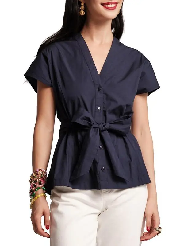 FRANCES VALENTINE Eve Top - Navy