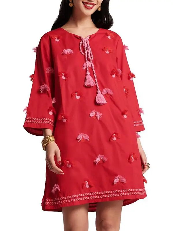 FRANCES VALENTINE Capri Tunic - Red/pink