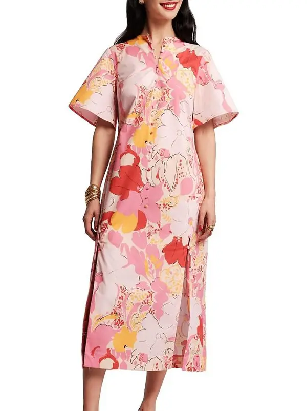 FRANCES VALENTINE Lori Wild Tulip Maxi Dress - Pink/multi